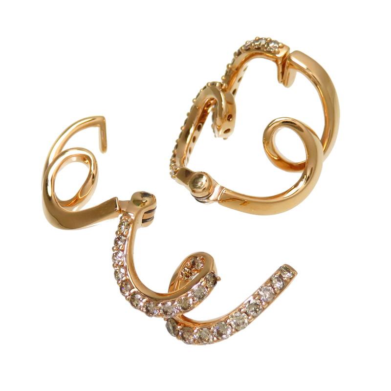 ピアリング ダイヤモンド 計0.50×2ct イヤリング K18PGピンクゴールド 8.4g レディース : 真子質店 ヤフーショッピング店 - 通販 - Yahoo!ショッピング