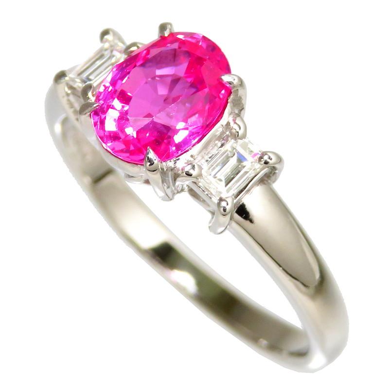 11号 ベトナム産非加熱ピンクサファイア 1.39ct ダイヤモンド 計0.18ct リング・指輪 Pt900プラチナ 4.3g レディース : 真子質店 ヤフーショッピング店 - 通販 ...