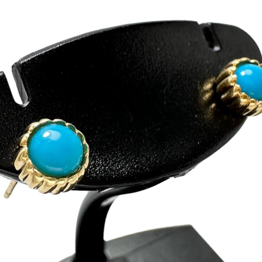 ターコイズ ピアス K18ゴールド 0.8g レディース : s24030190405 : 真子質店 ヤフーショッピング店 - 通販 - Yahoo!ショッピング