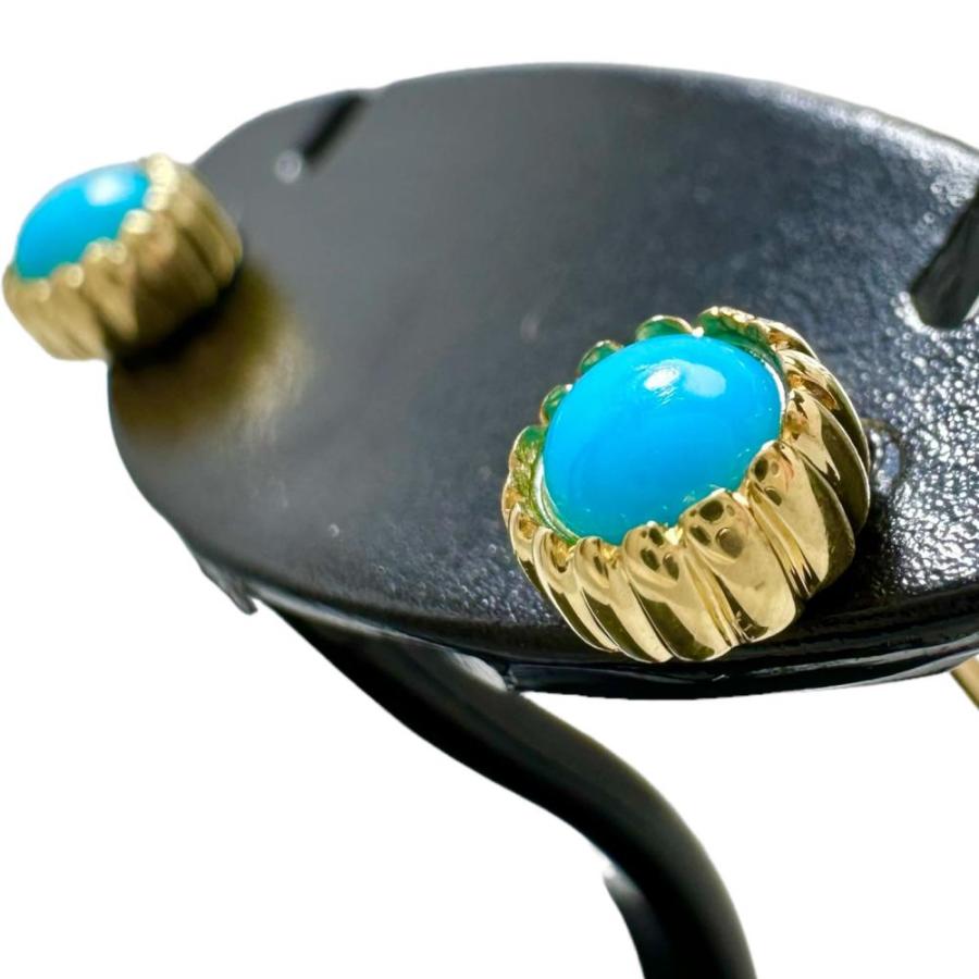 ターコイズ ピアス K18ゴールド 0.8g レディース : s24030190405 : 真子質店 ヤフーショッピング店 - 通販 - Yahoo!ショッピング