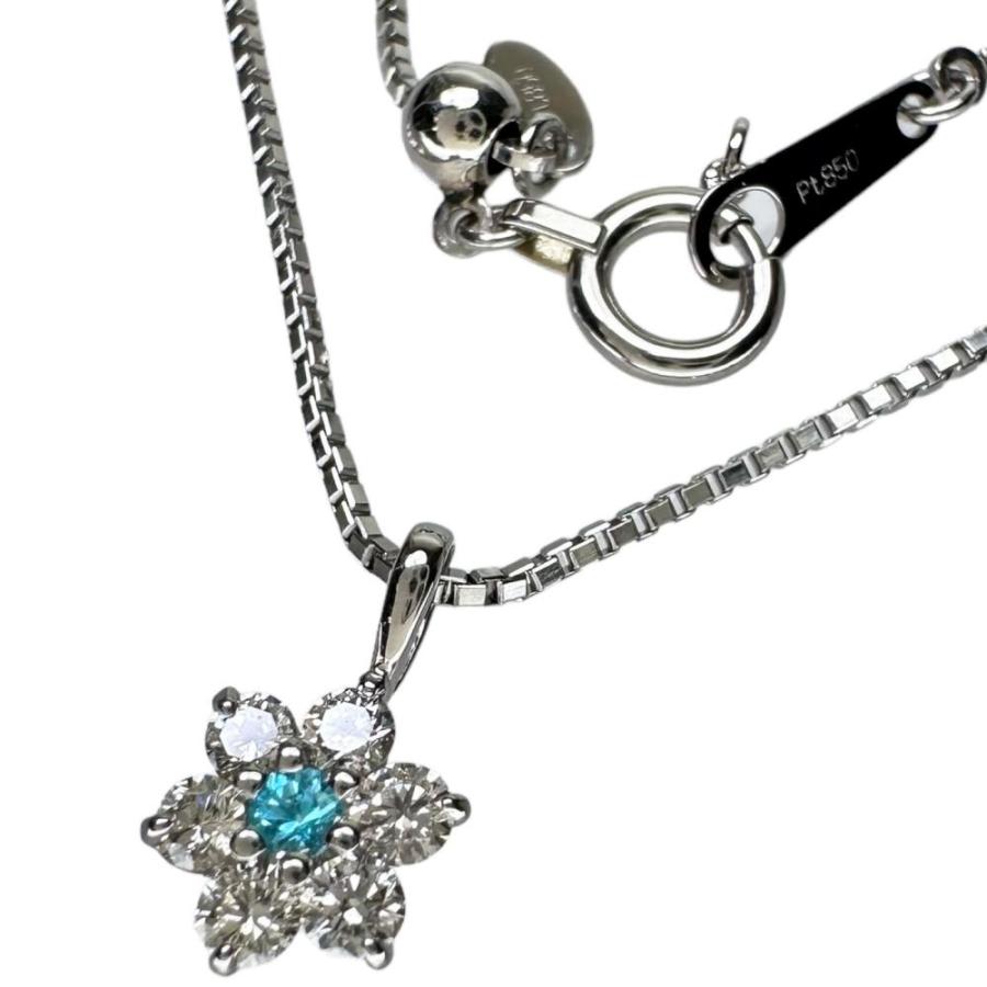 パライバトルマリン 0.02ct ダイヤモンド 0.17ct ネックレス Pt850プラチナ/Pt900プラチナ 2.8g 45cm レディース : 真子質店 ヤフーショッピング店 - 通販 ...