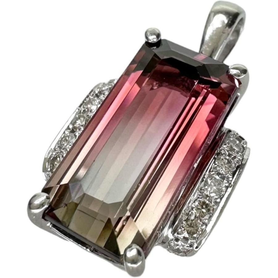 バイカラートルマリン 7.44ct ダイヤモンド 0.22ct ペンダントトップ Pt900プラチナ 7.2g レディース : 真子質店 ヤフーショッピング店 - 通販 - Yahoo!ショッピング