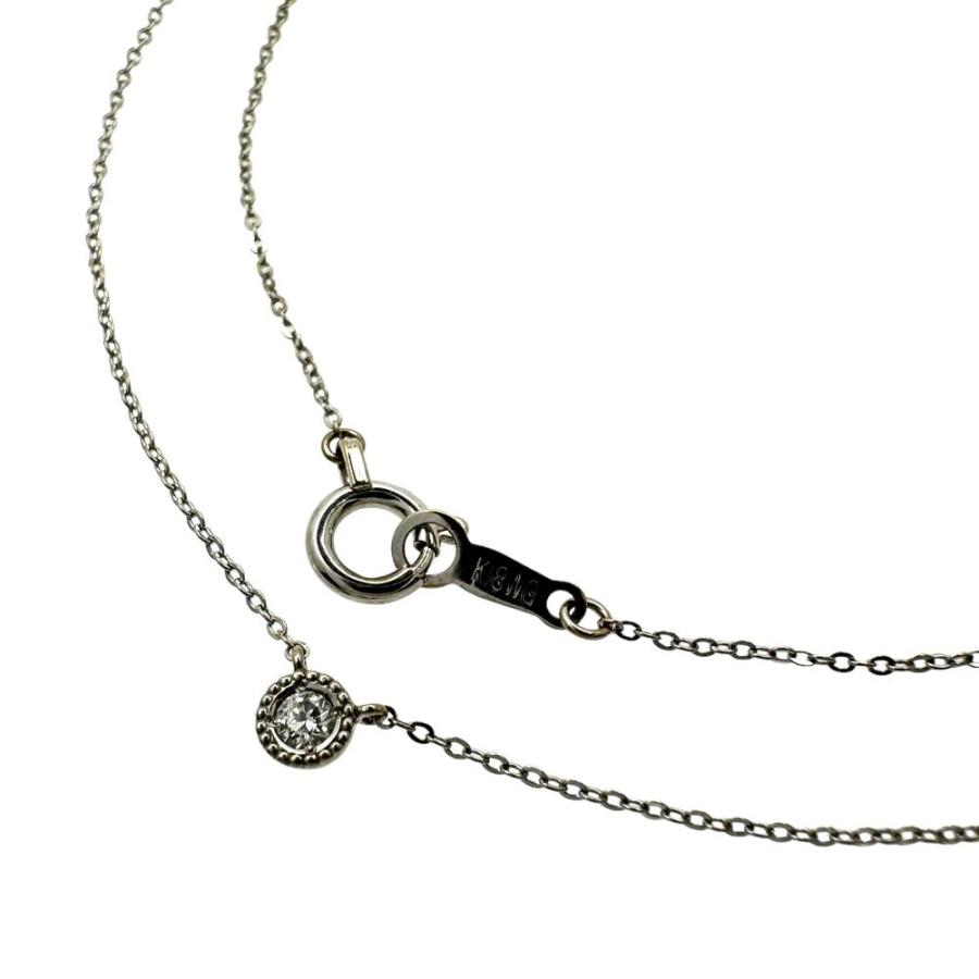 K.UNO/ケイウノ プチ ダイヤモンド 0.03ct ネックレス K18WGホワイトゴールド 0.9g 41cm レディース :S24040924297:真子質店 ヤフーショッピング店 ...