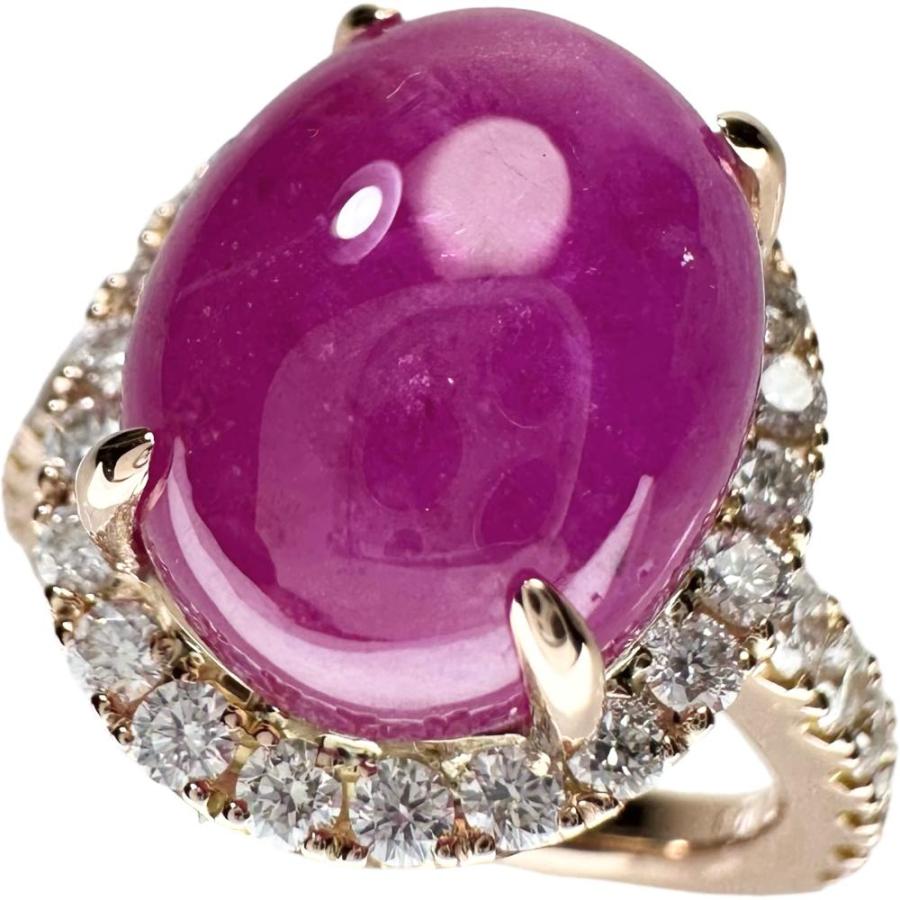 13.5号 カボションルビー 8.828ct ダイヤモンド 計0.76ct リング・指輪 K18ゴールド 8.1g レディース : 真子質店 ヤフーショッピング店 - 通販 - Yahoo ...