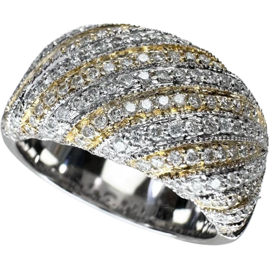 14.5号 ダイヤモンド 計0.80ct リング・指輪 K18WGホワイトゴールド/K18YGイエローゴールド 14.5g レディース : 真子質店 ヤフーショッピング店 - 通販 ...