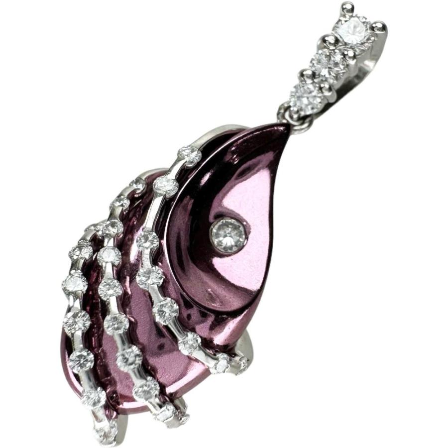 【Cierin/紫凛】 ダイヤモンド 0.08/0.50ct ペンダントトップ Pt900プラチナ/K18パープルゴールド 8.0g レディース : 真子質店 ヤフーショッピング店 - 通販 ...