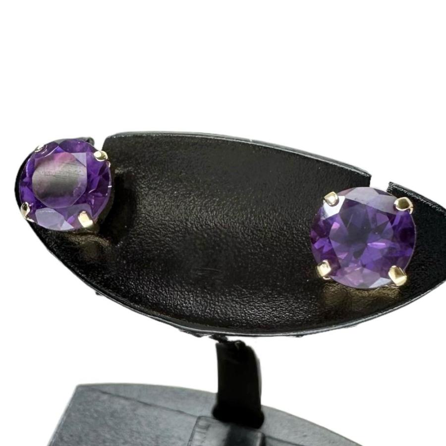 一粒/スタッド アメジスト ピアス K18ゴールド 0.7g レディース : 真子質店 ヤフーショッピング店 - 通販 - Yahoo!ショッピング