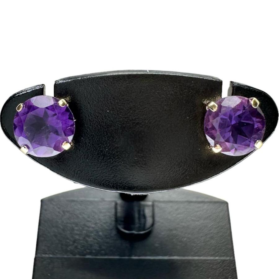 一粒/スタッド アメジスト ピアス K18ゴールド 0.7g レディース : 真子質店 ヤフーショッピング店 - 通販 - Yahoo!ショッピング