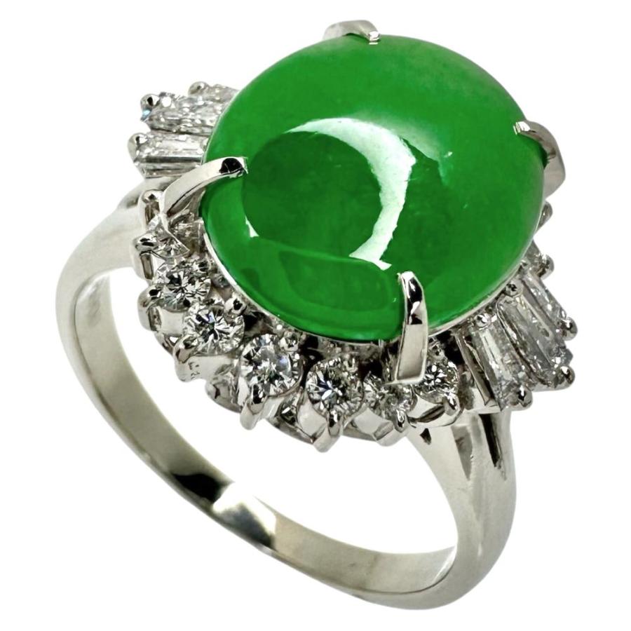 18号 ヒスイ 3.69ct ダイヤモンド 計0.61ct リング・指輪 Pt900プラチナ 9.4g レディース : 真子質店 ヤフーショッピング店 - 通販 - Yahoo!ショッピング