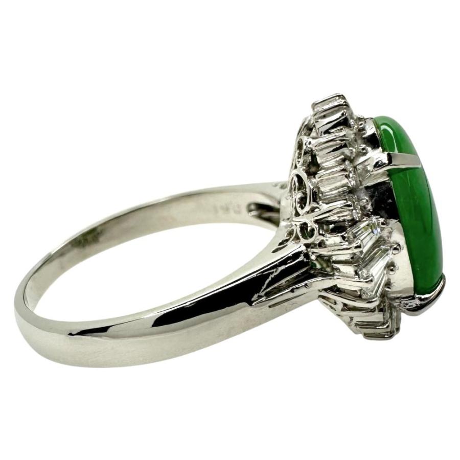 18号 ヒスイ 3.69ct ダイヤモンド 計0.61ct リング・指輪 Pt900プラチナ 9.4g レディース : 真子質店 ヤフーショッピング店 - 通販 - Yahoo!ショッピング