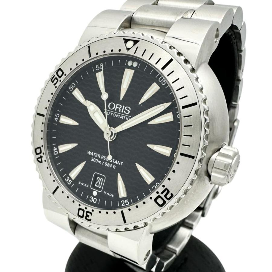 ORIS/オリス TT1 ダイバーズデイト 733 7533 4154 腕時計 ステンレススチール 自動巻き/オートマ 黒文字盤/シルバーベルト メンズ : s24121795260 : 真子 ...