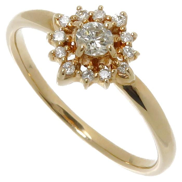11号 ダイヤモンド 計0.16ct リング・指輪 K18PGピンクゴールド 1.8g レディース : 真子質店 ヤフーショッピング店 - 通販 - Yahoo!ショッピング