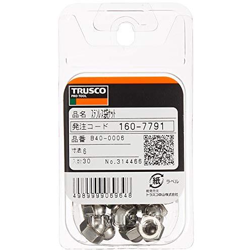 TRUSCO(トラスコ) 袋ナット ステンレス サイズM6×1.0 30個入 B40-0006 : 眞屋 - 通販 - Yahoo!ショッピング