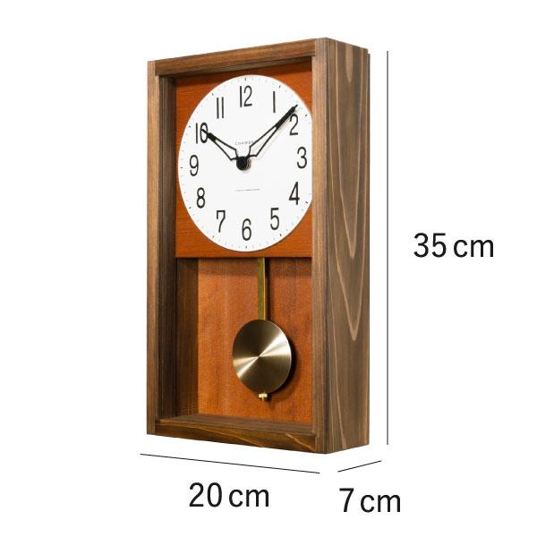 掛け時計 壁時計 掛時計 おしゃれ 木製 ウォールクロック 置き時計 CHAMBRE シャンブル HINOKI PENDULUM CLOCK ヒノキ ペンデュラムクロック インターゼロ ...