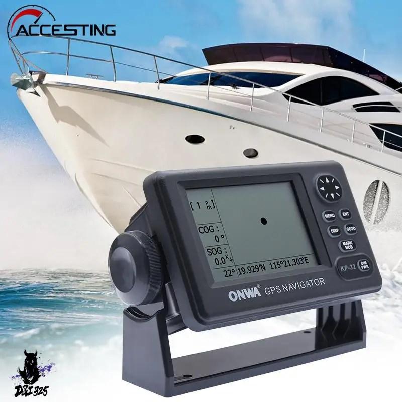 【互換品】 onwa KP-32 Marine GPS Navigator with AIS Transponder Boat Chart ...