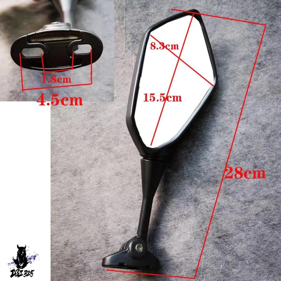 ヤマハ YZF R1 R6 R25 R15 R125 R3 R1S R1M FZ6R R7 YZF600 ミラーバイク スクーター リアビュー ...