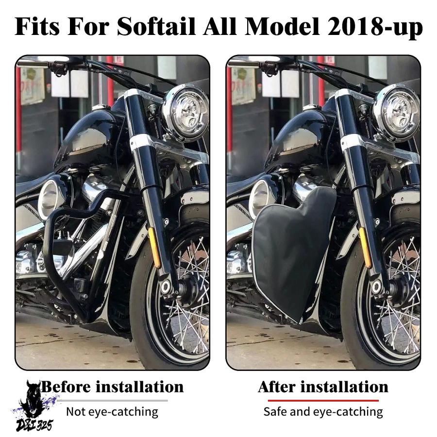 ハーレーダビッドソン ソフテイル バッグ ウォーマーバッグ ワイドボーイ Slimストリート fxdf fxdb 2018-2023 : D ...