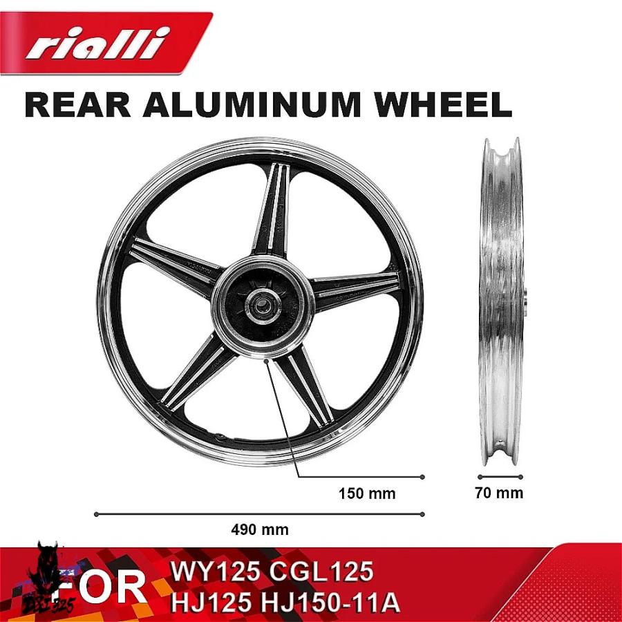 ホンダ HJ150-11A wy125 cgl125 hj125 1.85 x18インチ アルミリアホイール ラウンドハブ スクーター用バイクアクセサリー : D&I 325 - 通販 ...