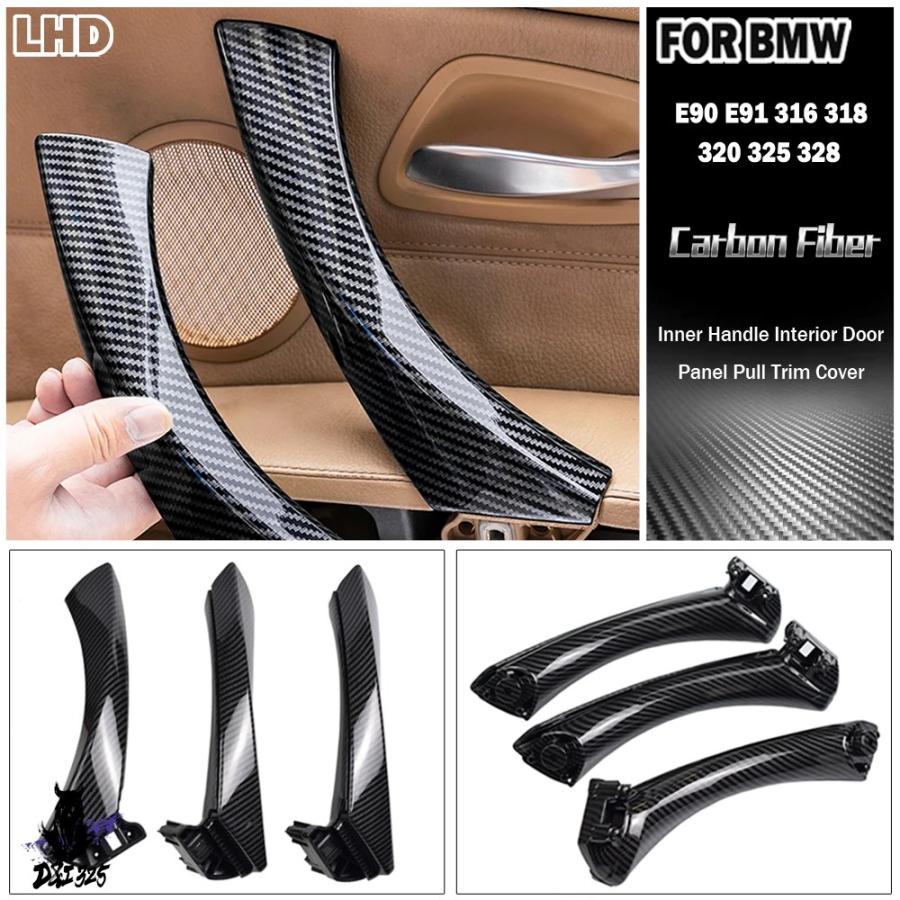 BMW 3シリーズ E90 E91 E92 316 318 320 325 328i 車内カーボンドアハンドルとアームレスト : D&I ...