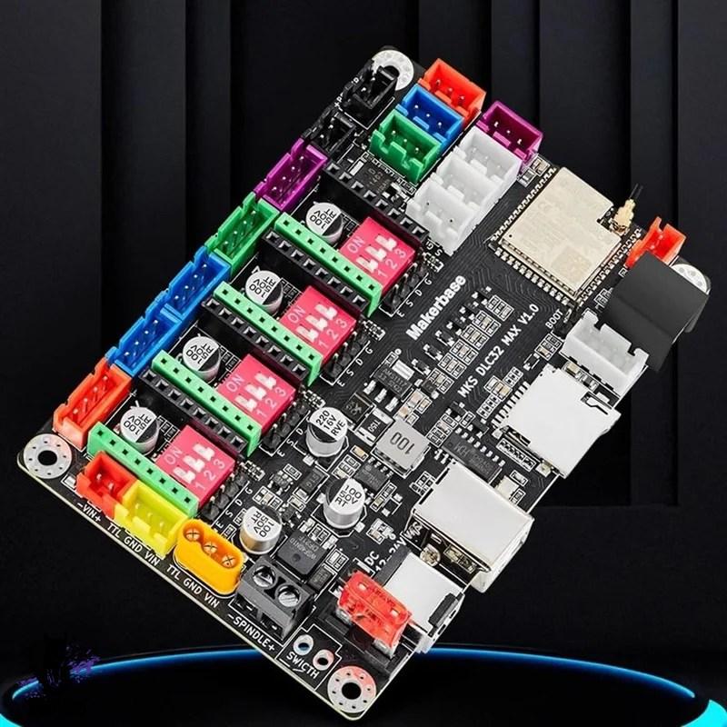 【互換品】 コントローラ 4 軸 MKS DLC32 MAX 拡張カード GRBL 32 ビット ESP32 シールドブレークアウトボード彫刻 ...