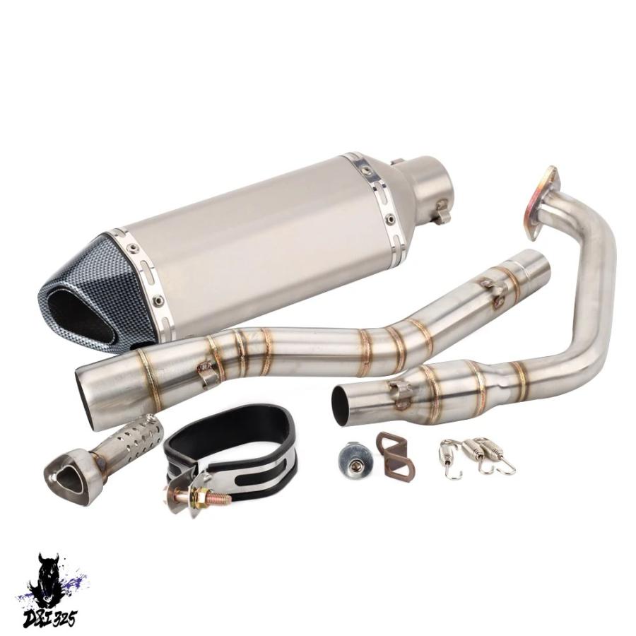 【互換品】 ヤマハ YZF R15 V3 2017-2020 / R125 2019-2020 バイクマフラーリンクパイプエスケープ : D ...