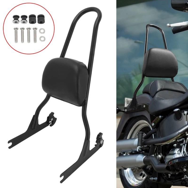 バイク黒リアシーシーバーパッドキットハーレーソフテイルカスタムチョッパーついスプリンガーFXST FXSTC FXSTB FLSTF 06 ...