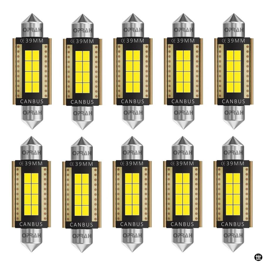 10 個 CANBUS C5W C10W LED 3020 チップ電球フェストゥーン 31 MM 36 MM 39 MM 42 MM自動インテリア読書ドームライト信号ランプホワイト ...
