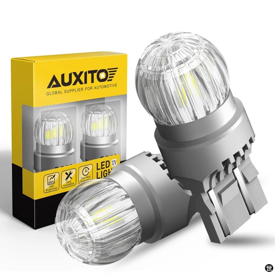 2 個 W21W W21/5W LED T20 7440 7443 7444NA WY21W 電球 CANBUS DRL ウィンカーテールライトリバースバックアップランプ 6000K ホワイト ...