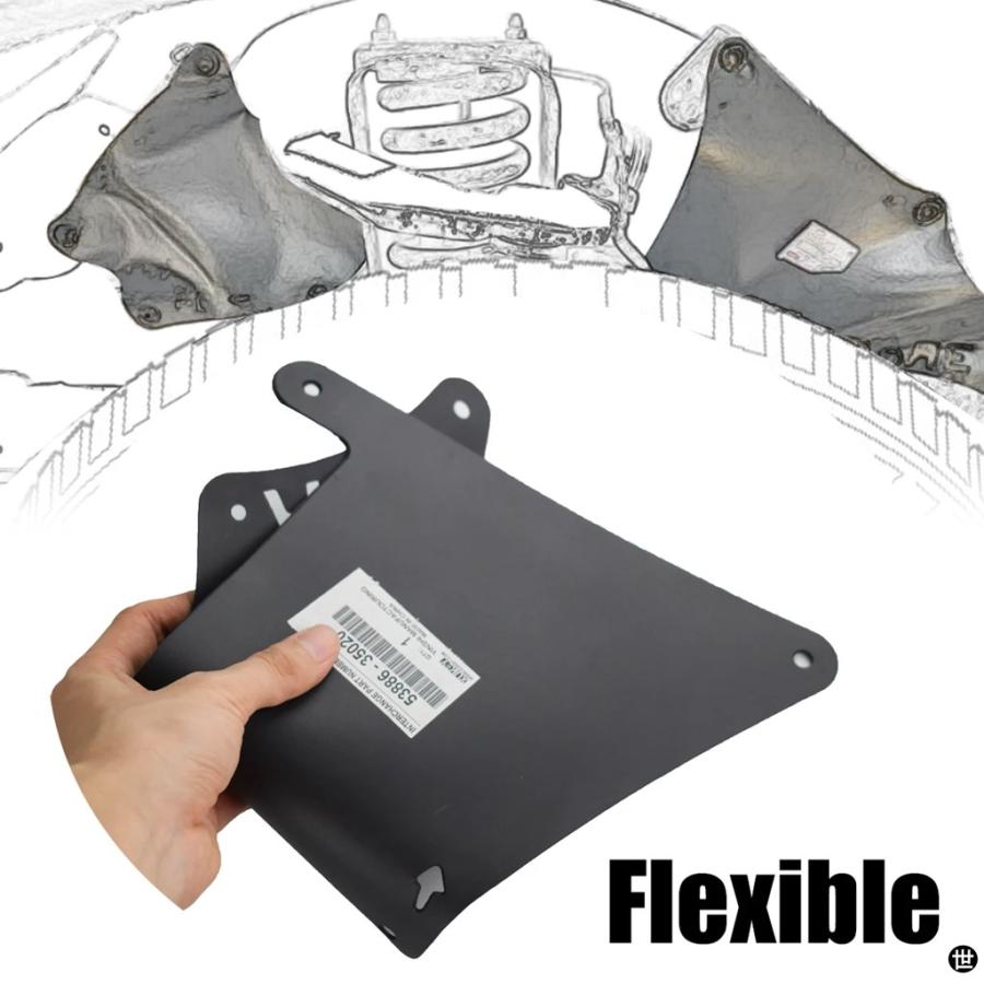 トヨタランドクルーザープラド 03-20 マッドフラップスプラッシュガードマッドフラップフェンダーライナーシールドシール 5373535150 ...