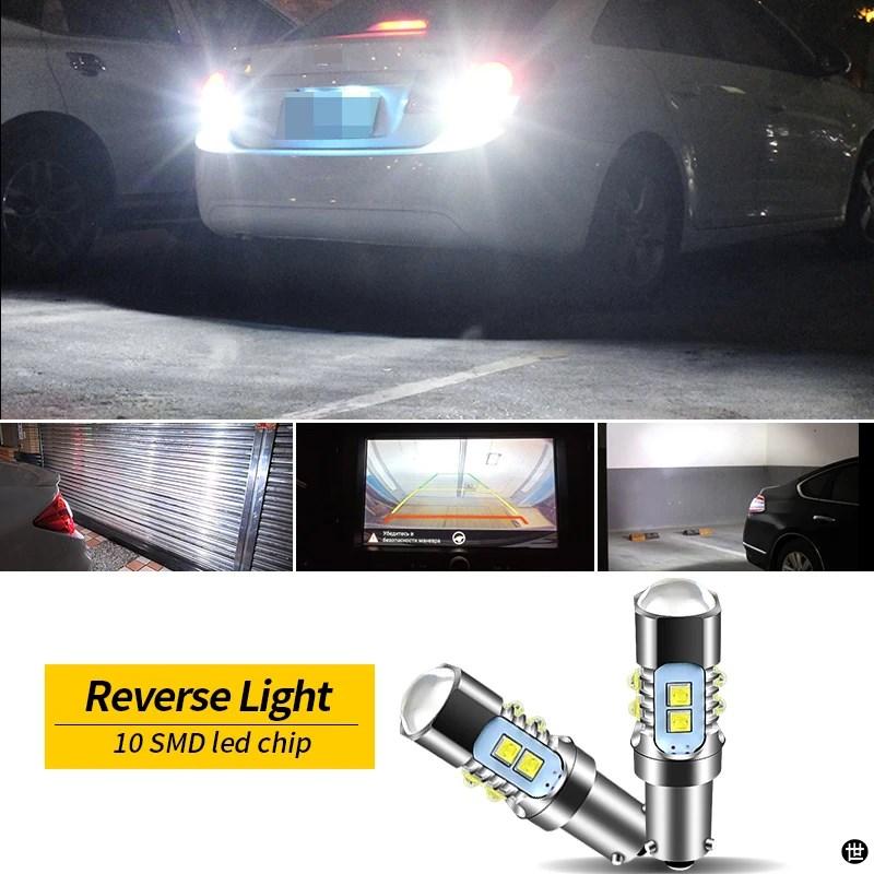 2 個キセノンホワイト 12V-24V BAY9S LED H21W 64136 電球 BMW F30 3 シリーズ F32 4 シリーズLED バックアップリバースライト用 : 世田谷 ...