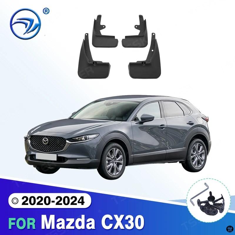 マツダ CX-30 CX30 2020 - 2024 2021-23 マッドフラップマッドフラップスプラッシュガードマッドガードフラップフェンダーアクセサリー : seta-0021795 ...