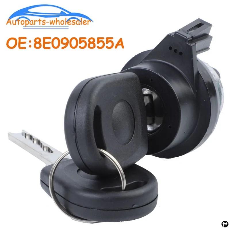 点火スイッチロックバレルシリンダーキー 8E0905855A 107905855CF 6L0905855D VW シュコダアウディ A6 Q3 ...