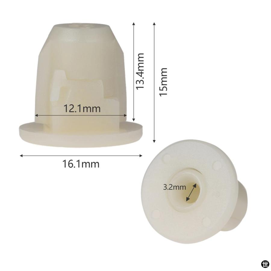 20 個ナイロン自動車クリップ BMW アンダーカバーナットグロメットトリムクリップ適合パーツナンバー 07147201307 : 世田谷 ...