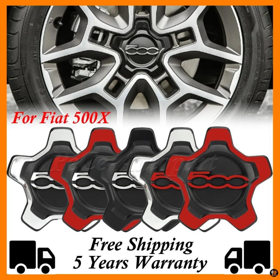 16 インチホイールキャップカッピングフィアット 500X 735626312 735626311 ホイールセンターハブキャップセットダスト ...