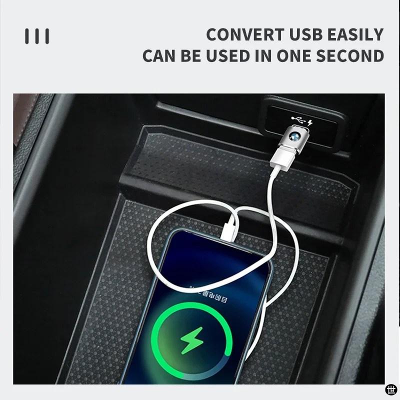 タイプ C USB インターフェースミニコンバータ充電アダプタロゴ BMW X1 X2 X3 X5 X4 X6 X7 G30 G20 G32 G11 G12 F40 F30 F2 : 世田谷 ...