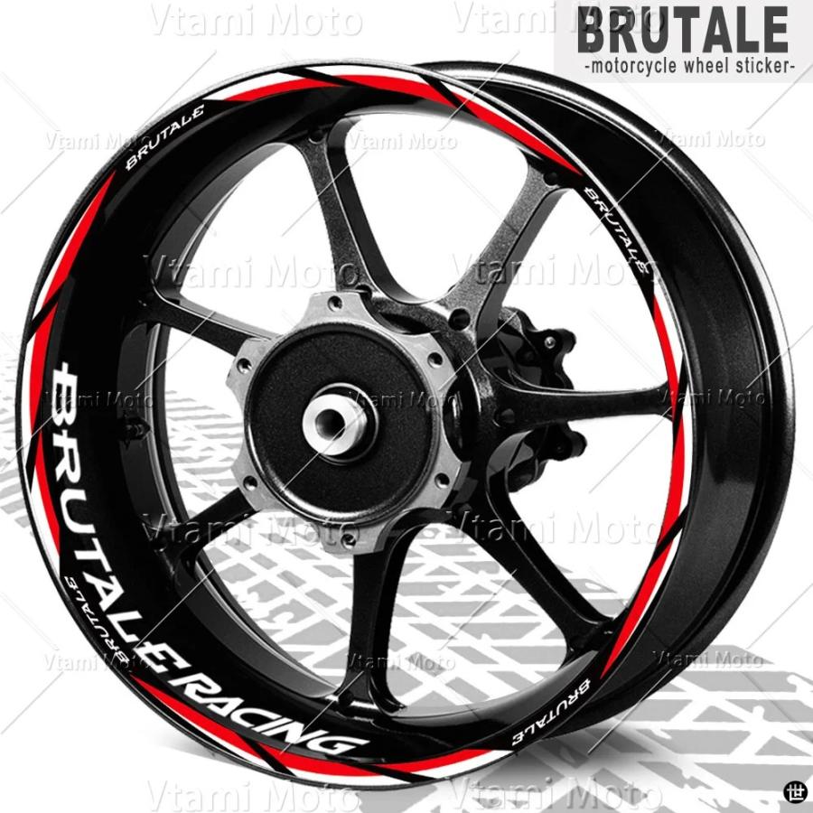 反射バイクホイールステッカータイヤリムデカール MV アグスタ BRUTALE RR 1000RS 1000RR アッセン 910R 800RR 675 990 750 989R : 世田谷 ...