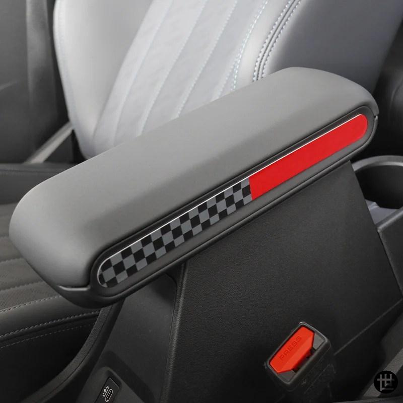 BMW MINI COOPER S F65 F66 2024 2025用 PUレザー 車内装飾アクセサリー アームレストボックス サイドストライプステッカー : 世田谷インポートモール ...