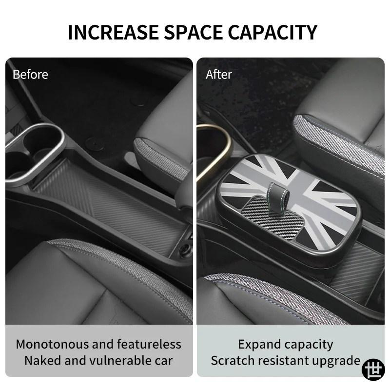 BMW MINI COOPER F65 F66 2024 2025用 中央コントロール収納ボックス 中央アームレスト収納ボックス カーアクセサリー : 世田谷インポートモール - 通販 ...