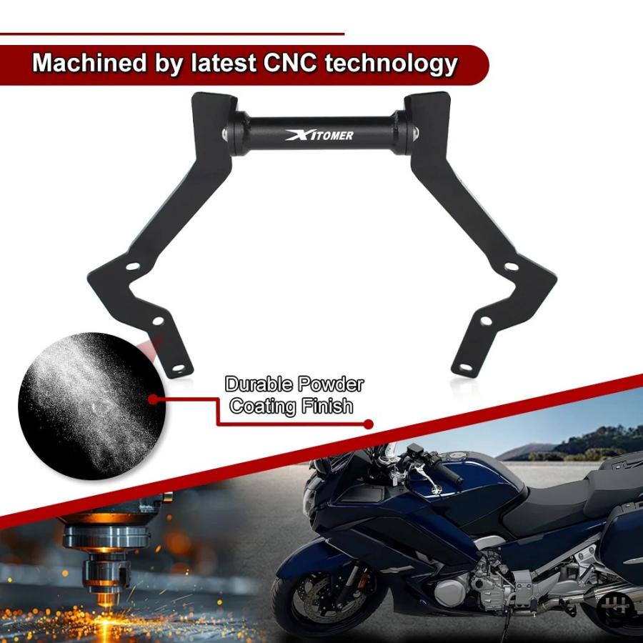 ヤマハ FJR1300 2013-2016-24 バイク用 GPS ナビゲーションプレートブラケット 電話スタンドホルダー : 世田谷 ...