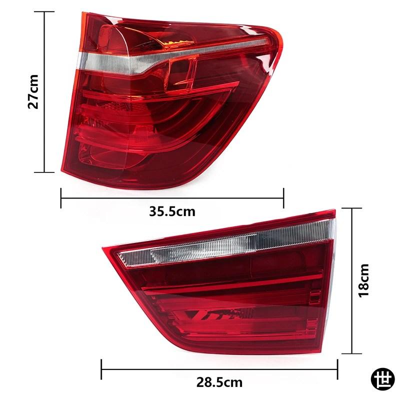BMW X3 F25 2011-14-2016用 LEDテールライト リアテールランプ ストップブレーキライト テールライト ...