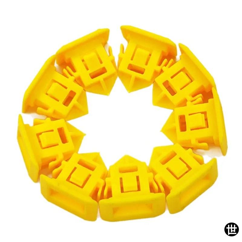 20個 プラスチックリベット サイドスカート シルモールディングカバー トリムクリップ ファスナー VOLVO XC90 S40 C30 ...