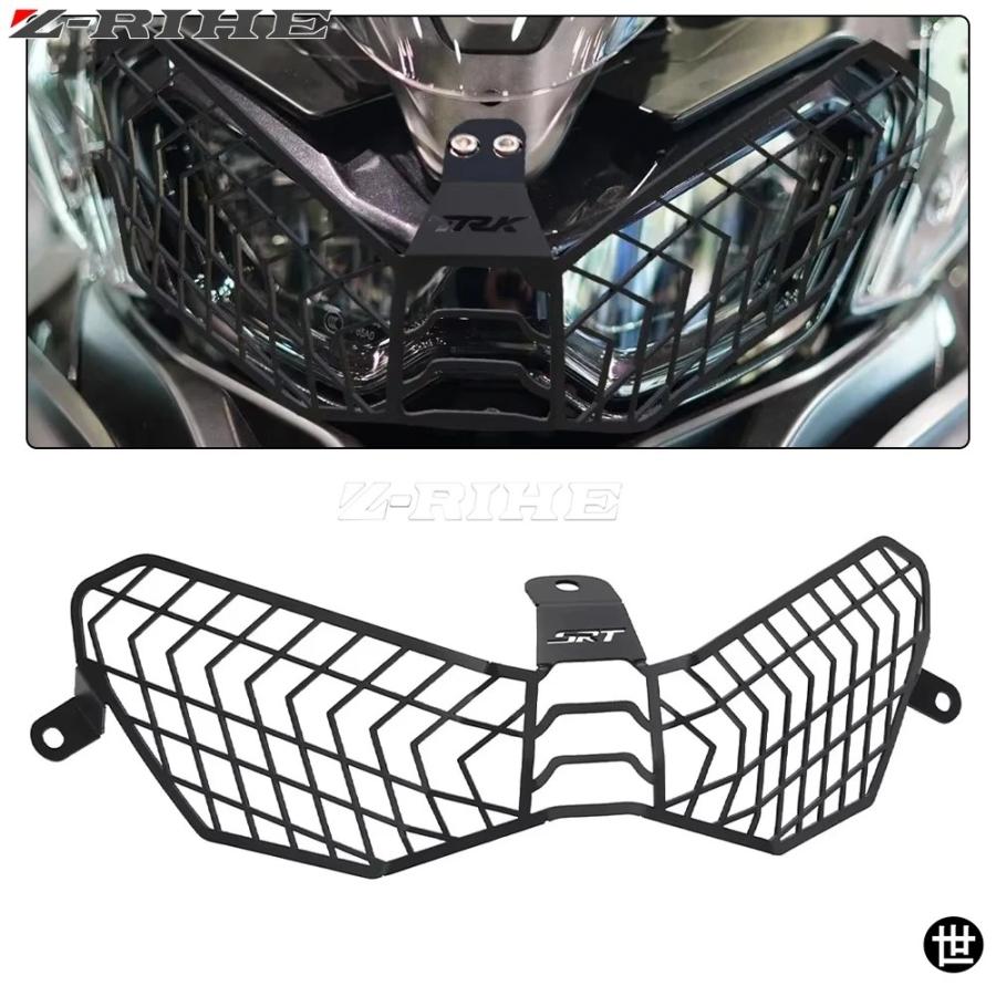 SRT 750X 800 ヘッドライト ヘッドライトガード プロテクター カバー グリル QJMOTO SRT750 SRT750X ...