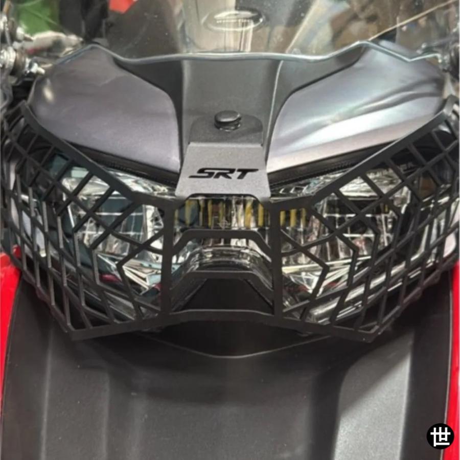 SRT 750X 800 ヘッドライト ヘッドライトガード プロテクター カバー グリル QJMOTO SRT750 SRT750X ...