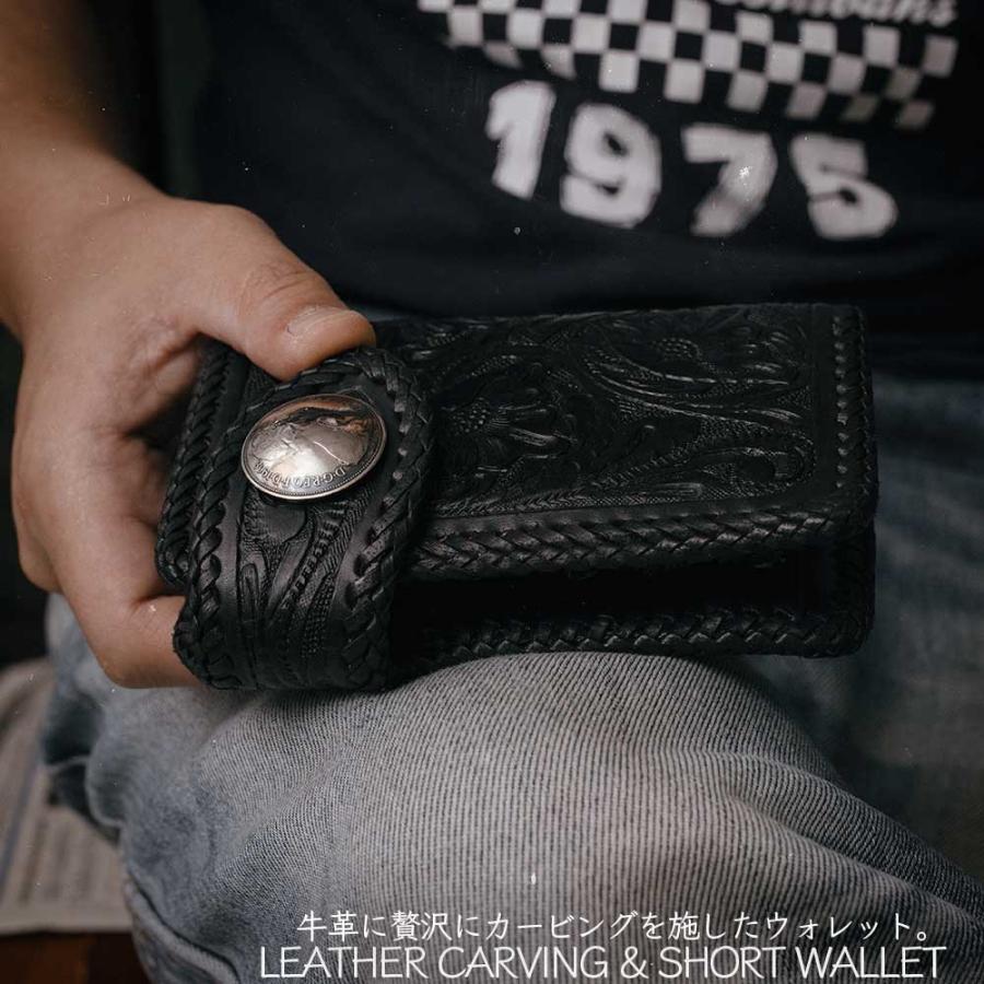 二つ折り財布/カービングウォレット/バイカーズウォレット 二つ折り財布/カービングウォレット/バイカーズウォレット