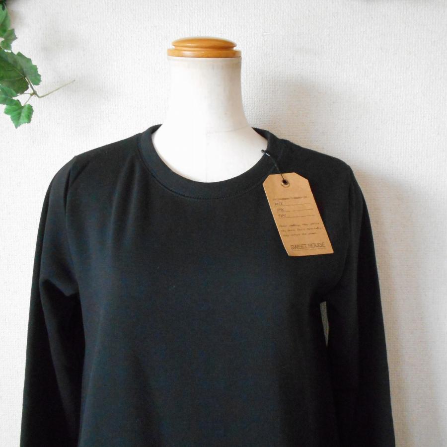 新品 タグ付き スイートルージュ SWEET ROUGE 秋冬 向き 裏起毛 ロング 丈 ワンピース 黒 M :20200913-11 ...