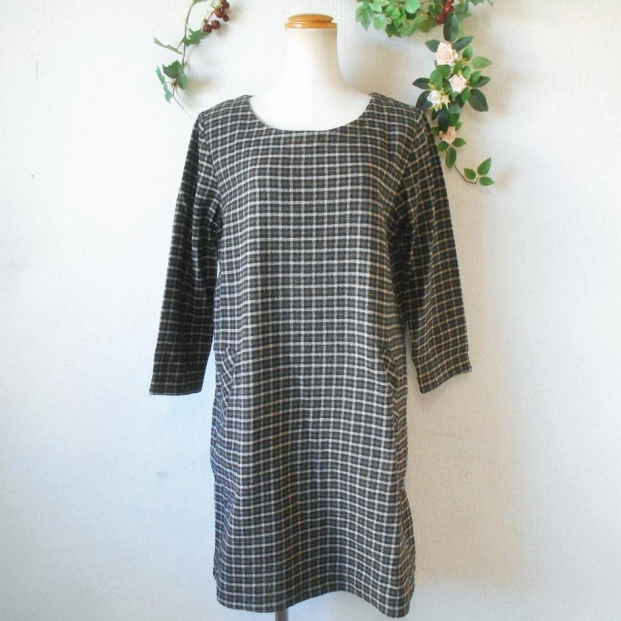 chocol raffine robe ショコラフィネ ローブ raffine*robe 秋 冬 チェック 柄 ワンピース : リサイクル ...