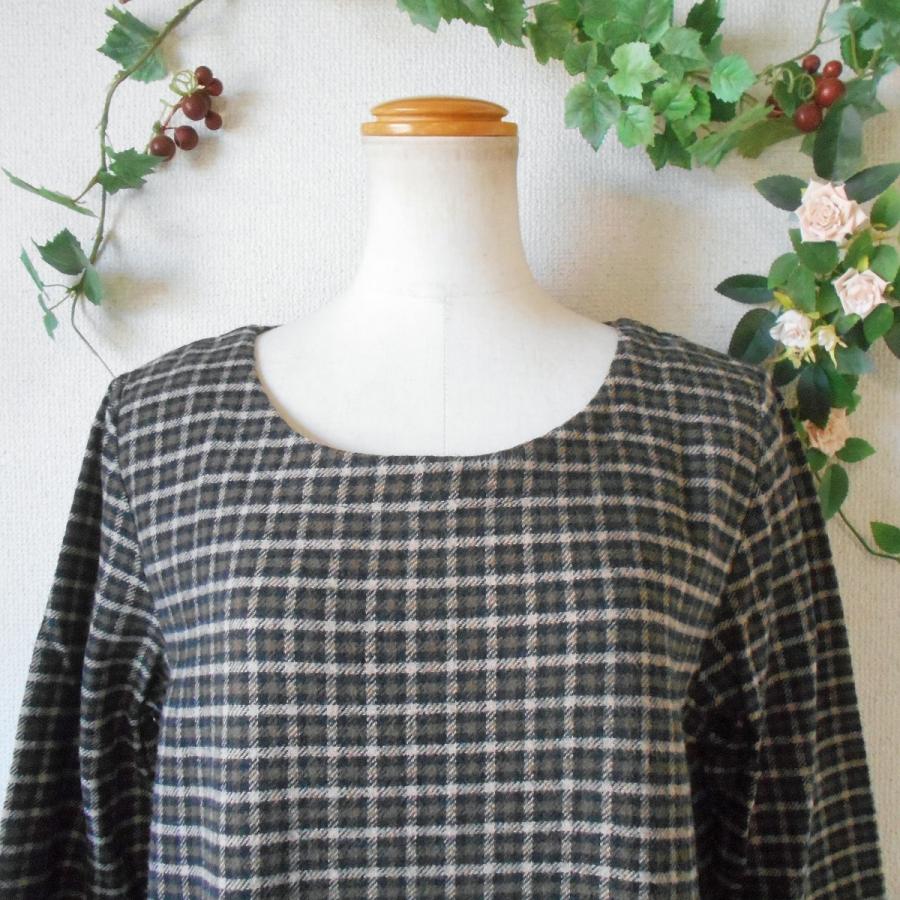chocol raffine robe ショコラフィネ ローブ raffine*robe 秋 冬 チェック 柄 ワンピース : リサイクル ...