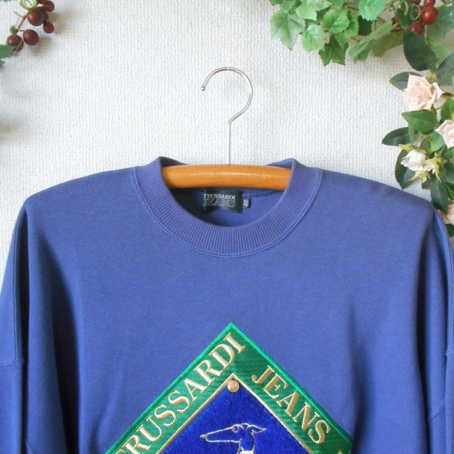 TRUSSARDI トラサルディ ジーンズ JEANS 秋冬 向き ロゴ 刺繍 入り トレーナー 46 : リサイクルマーケットママポケット - 通販 - Yahoo!ショッピング