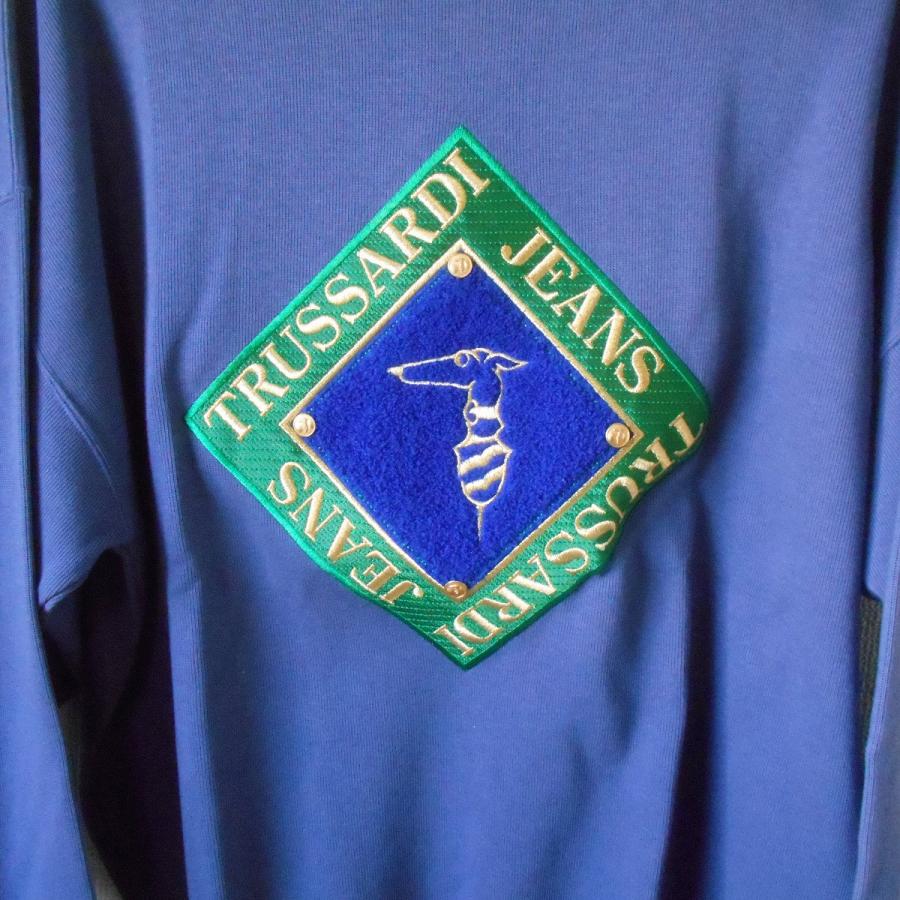 TRUSSARDI トラサルディ ジーンズ JEANS 秋冬 向き ロゴ 刺繍 入り トレーナー 46 : リサイクルマーケットママポケット - 通販 - Yahoo!ショッピング