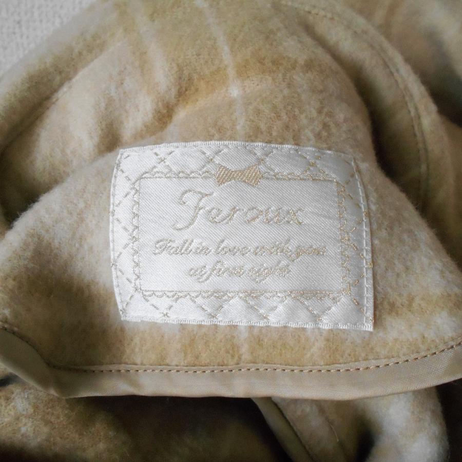 Feroux フェルゥ オンワード樫山 キラキラ ブローチ 付 レディース 用 フード付き コート 1 : リサイクルマーケットママポケット - 通販 - Yahoo!ショッピング